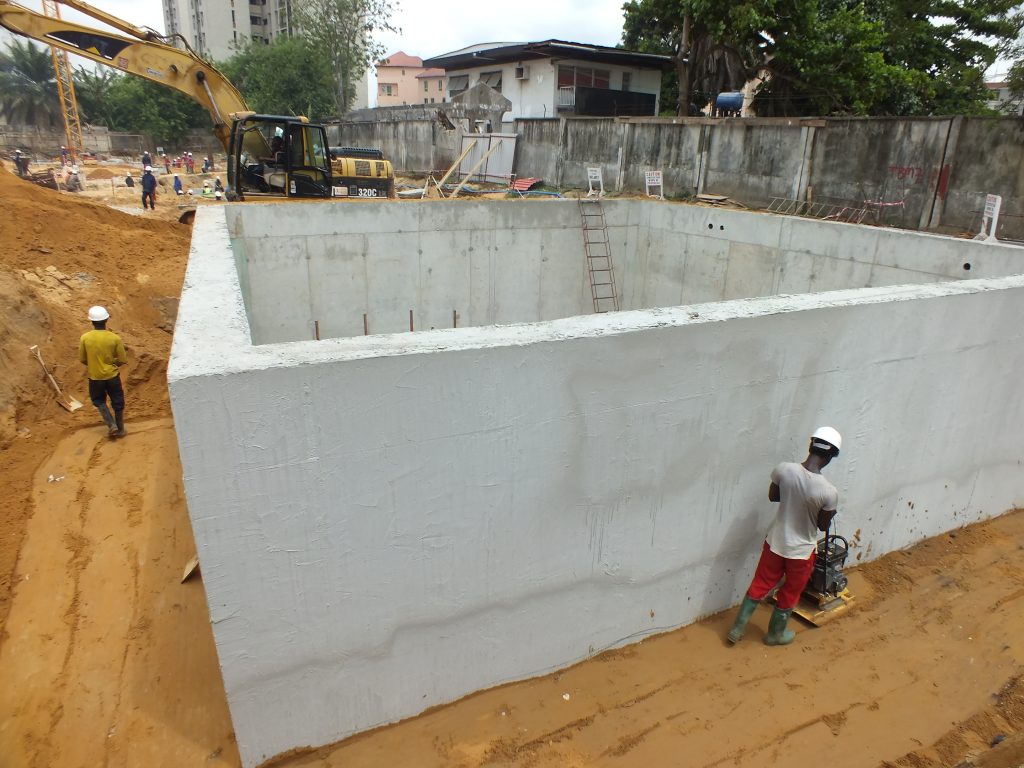 Application of AQUAFIN 1K on underground tanks backfilling work in ...